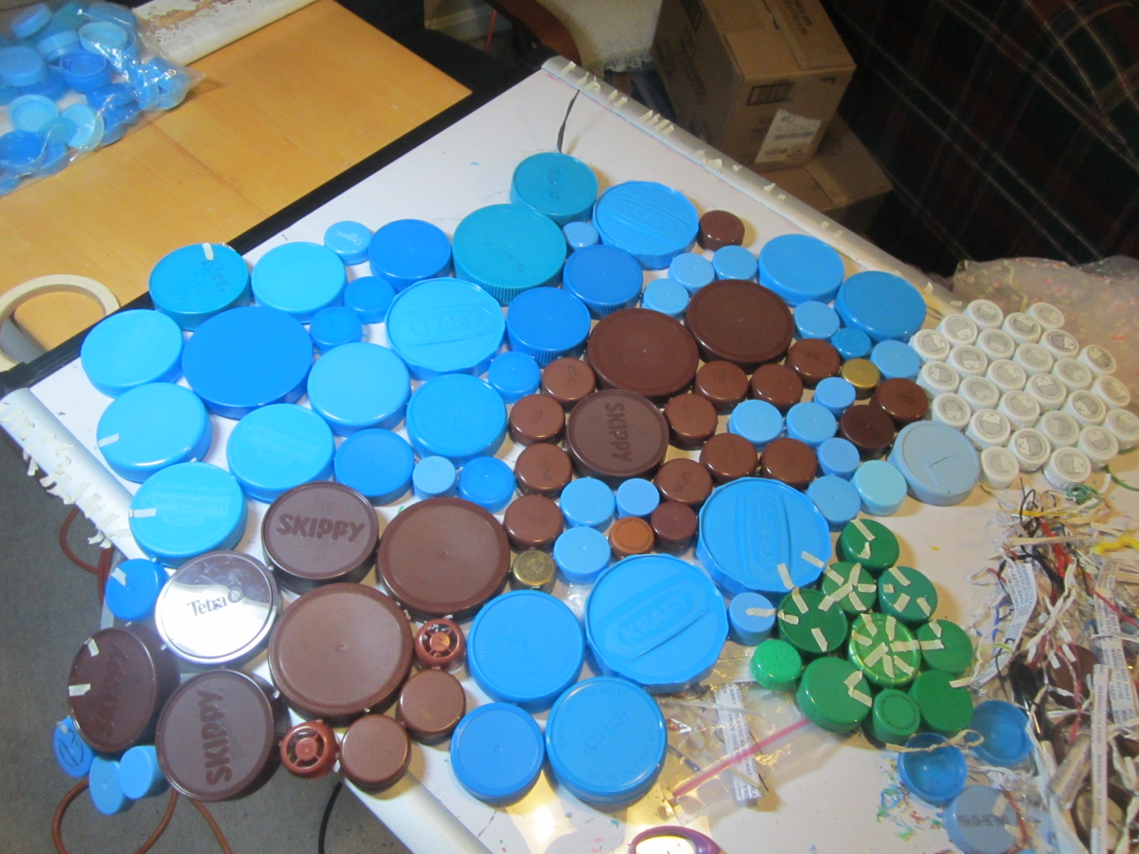 Making a Globe from Plastic Caps