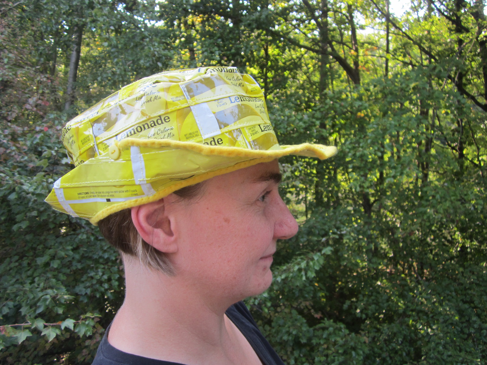 Making a Fedora Hat from Lemonade Powder Packages